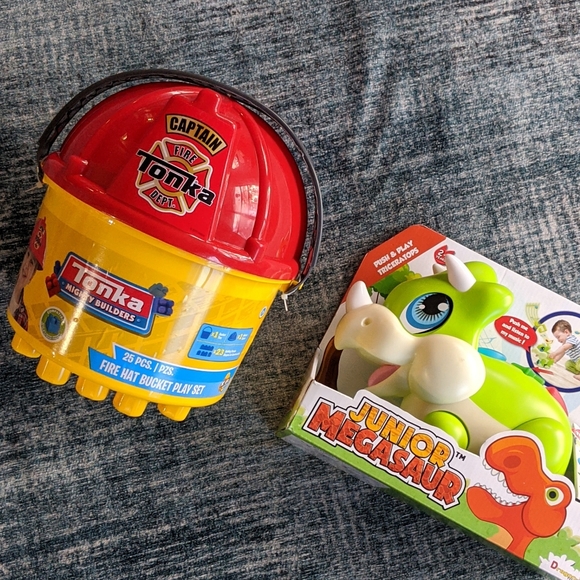 Tonka | Toys | Firefighter Tonka Blocks And Dino Music Toy | Poshmark